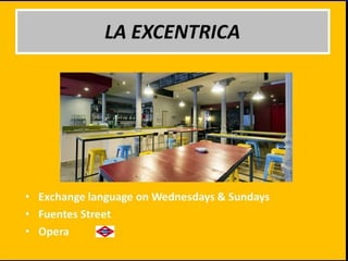 LANGUAGE EXCHANGE BARS | PPT