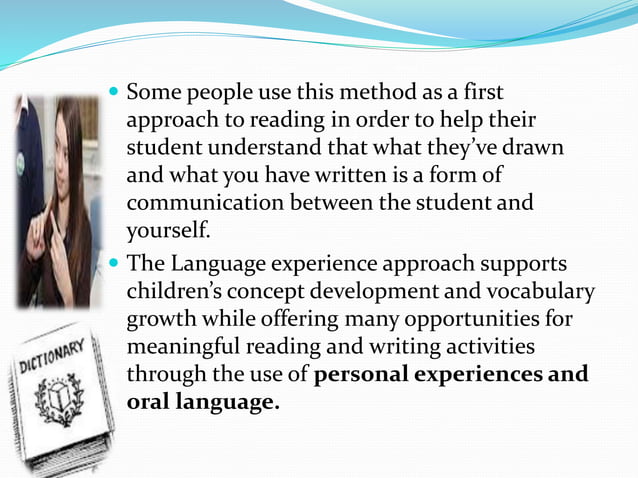 Language Experience Approach | PPTX | Homework and Study | Education