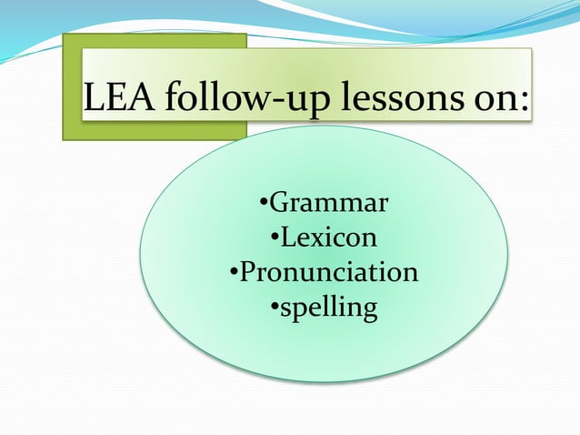 Language Experience Approach