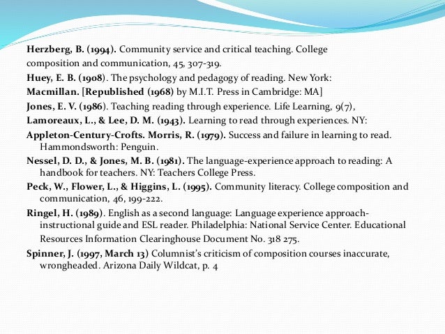 Language Experience Approach