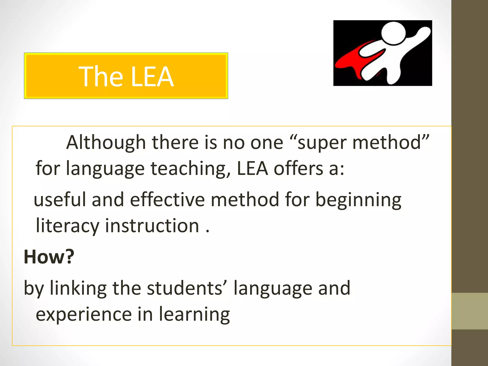 The Language Experience Approach | PPTX