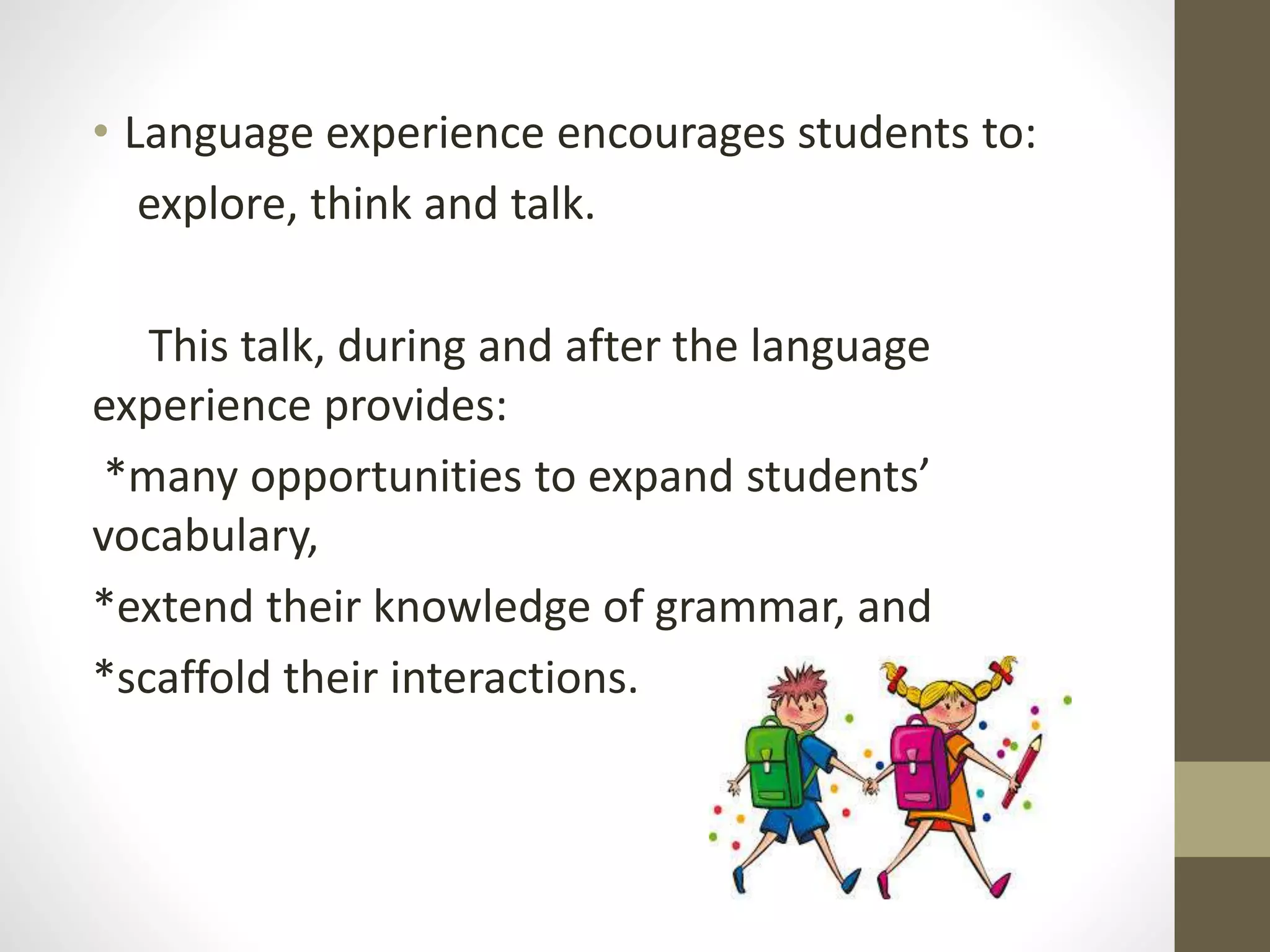 The Language Experience Approach | PPTX