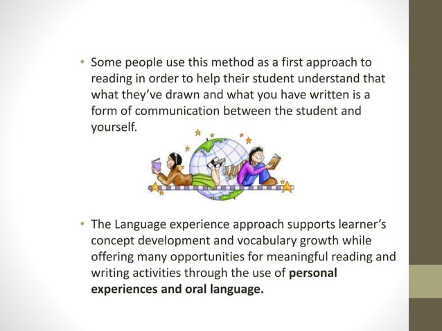 The Language Experience Approach | PPTX