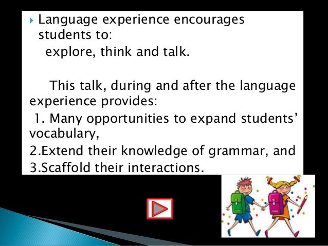 Language experience approach
