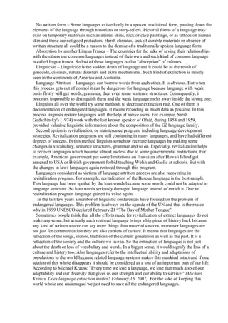 Language extinction | PDF