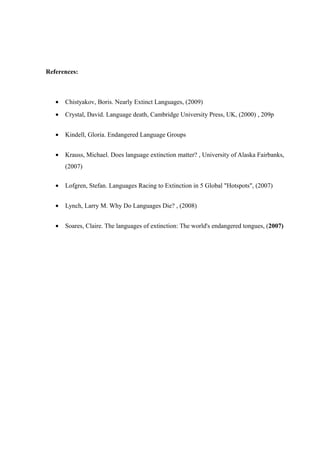 Language extinction | PDF