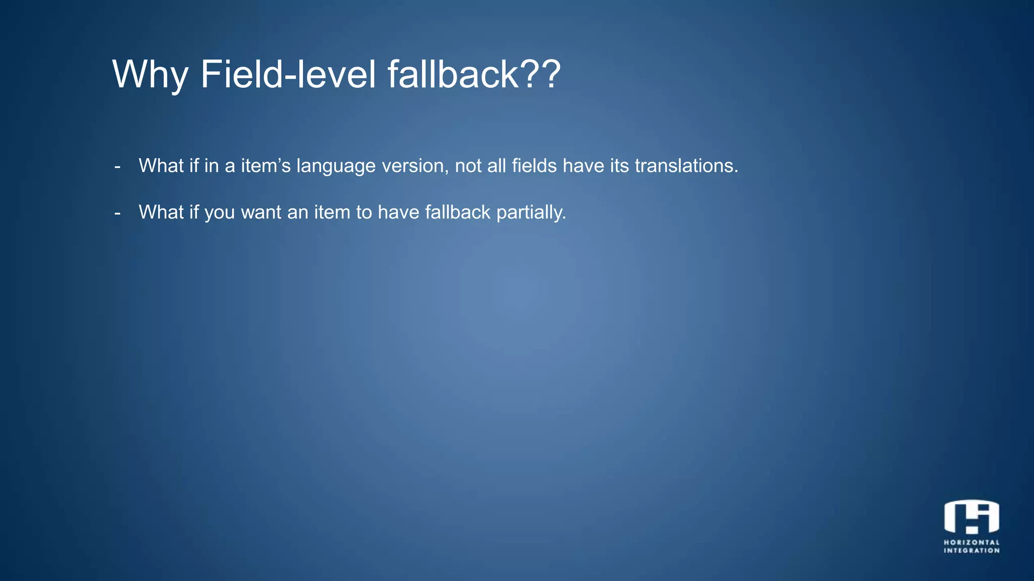Language fallback+translation in Sitecore | PPT