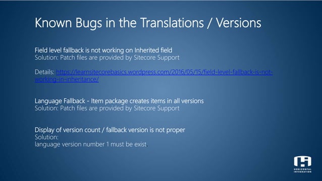Language fallback+translation in Sitecore | PPT