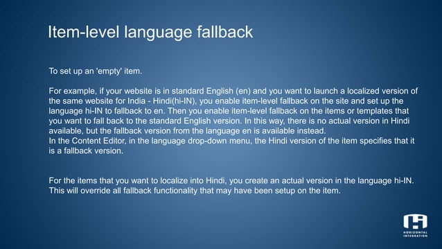 Language fallback+translation in Sitecore | PPT