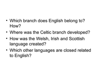 Language families and branches | PPT