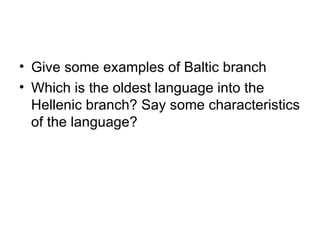 Language families and branches | PPT