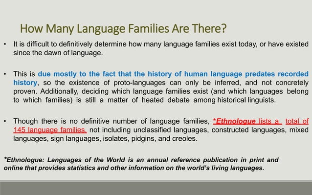 Language Family.pptx | Genealogy and Ancestry | Hobbies & Interests
