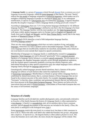 Language family assignment.docx | Programming Languages | Computing