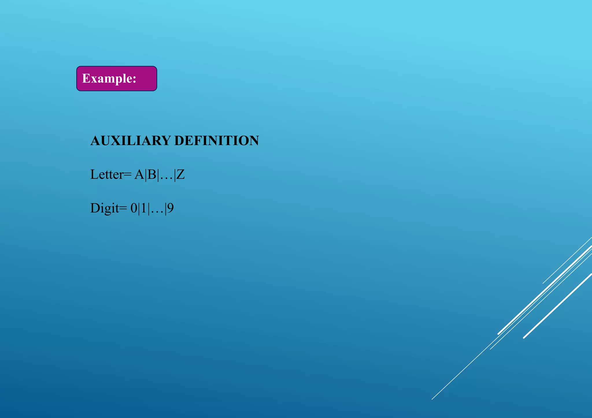Language for specifying lexical Analyzer | PPTX