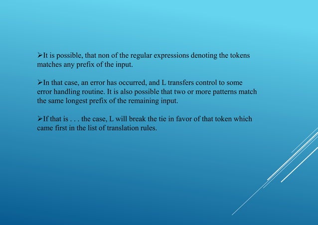 Language for specifying lexical Analyzer | PPTX | Programming Languages ...