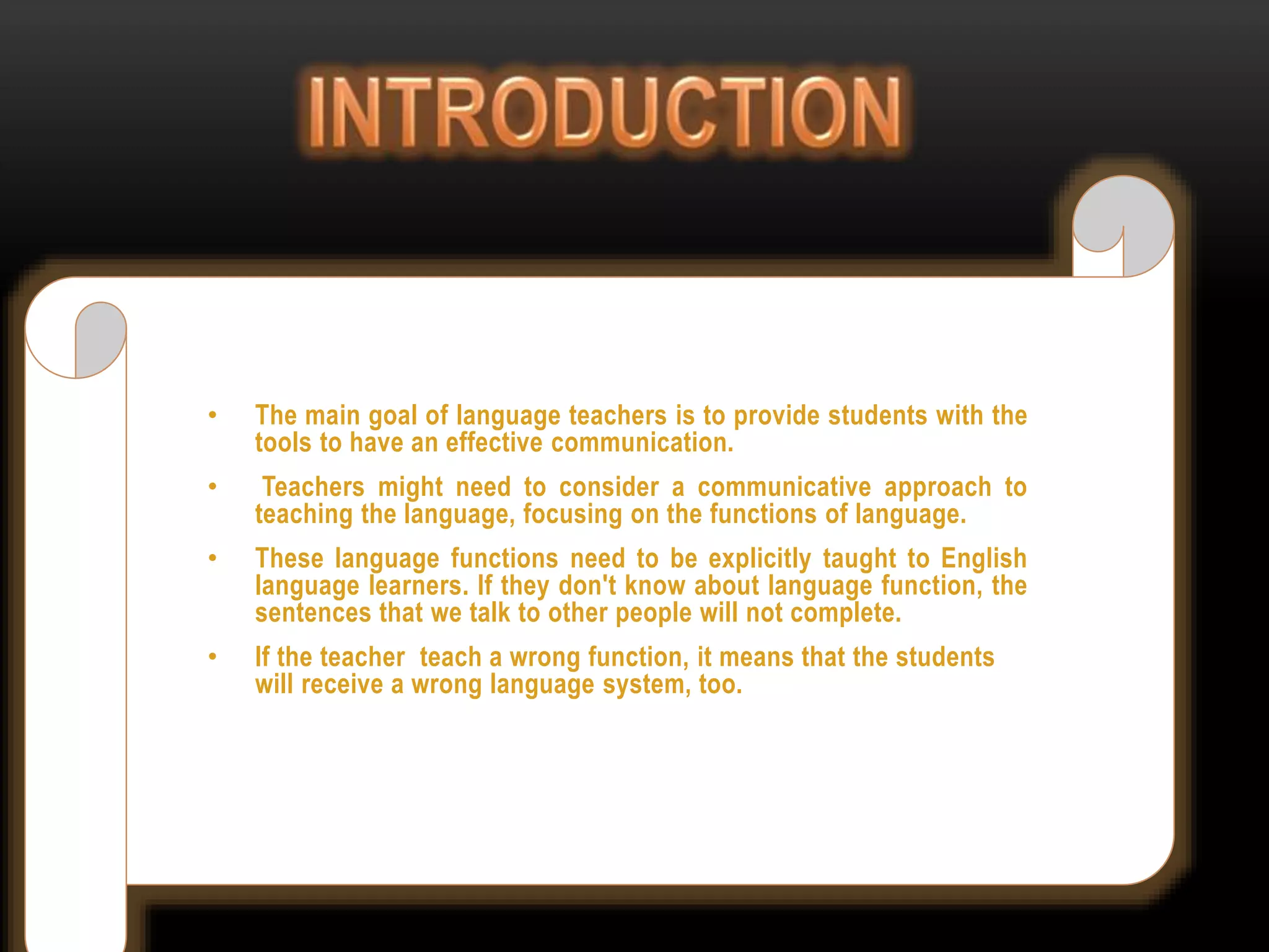 Language fuctions | PPT