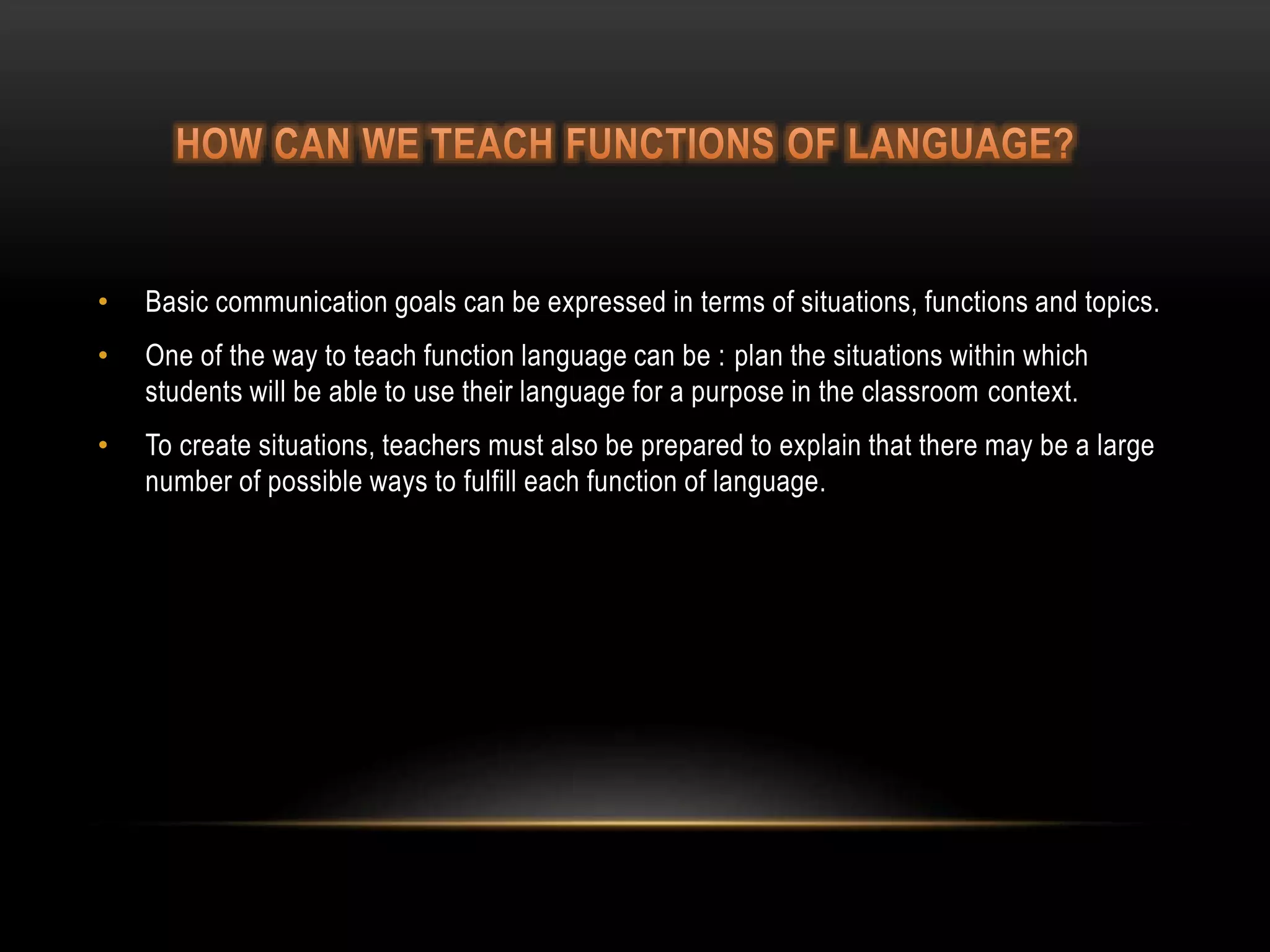 Language fuctions | PPT