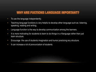 Language fuctions | PPT