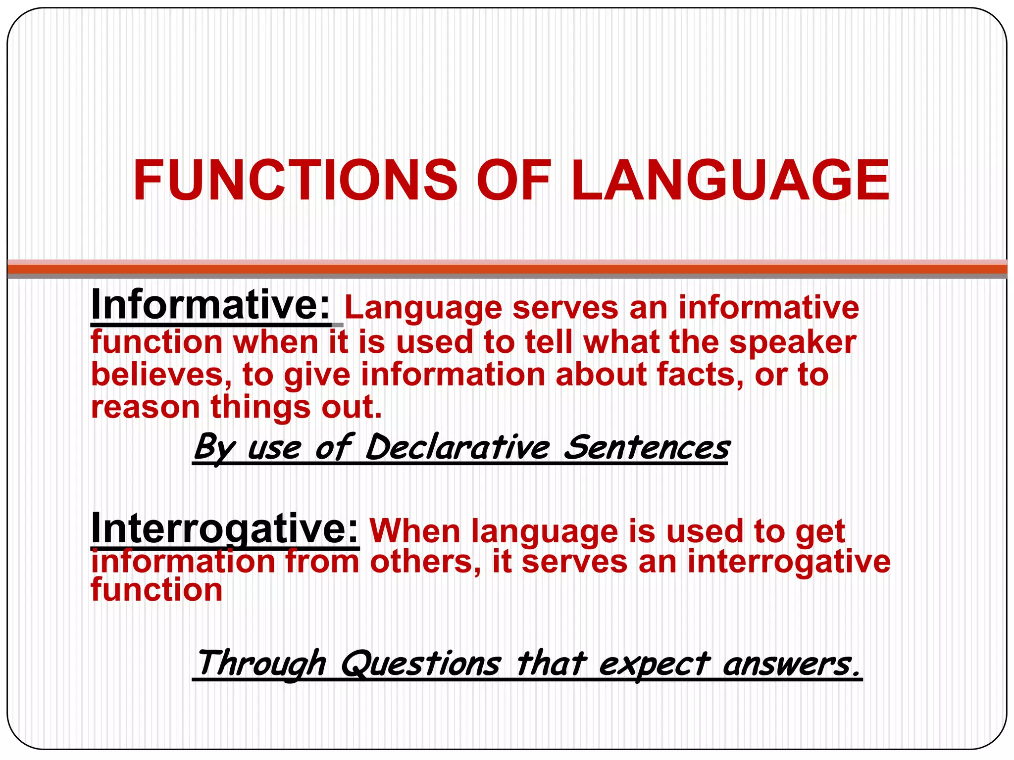 Language functions and notions | PPTX
