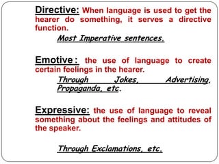 Language functions and notions | PPTX