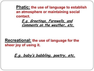 Language functions and notions | PPTX