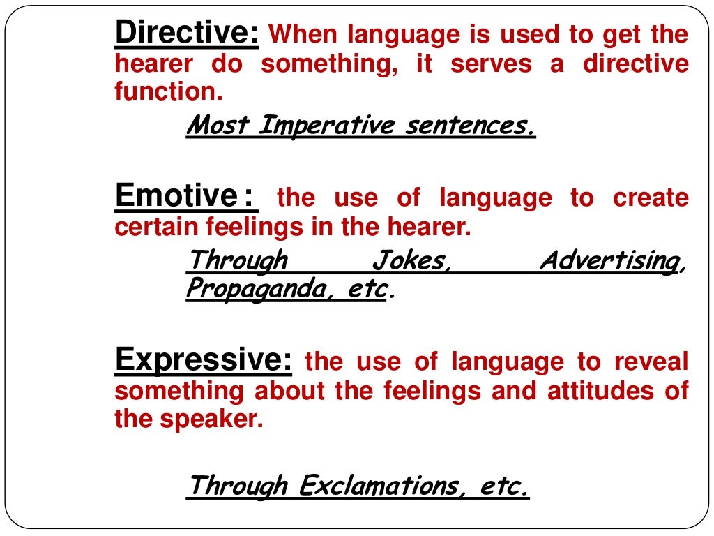 Language functions and notions