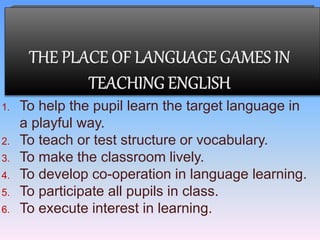 LANGUAGE GAMES | PPTX