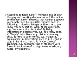 Language and Gender | PPTX