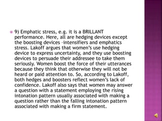 Language and Gender | PPTX