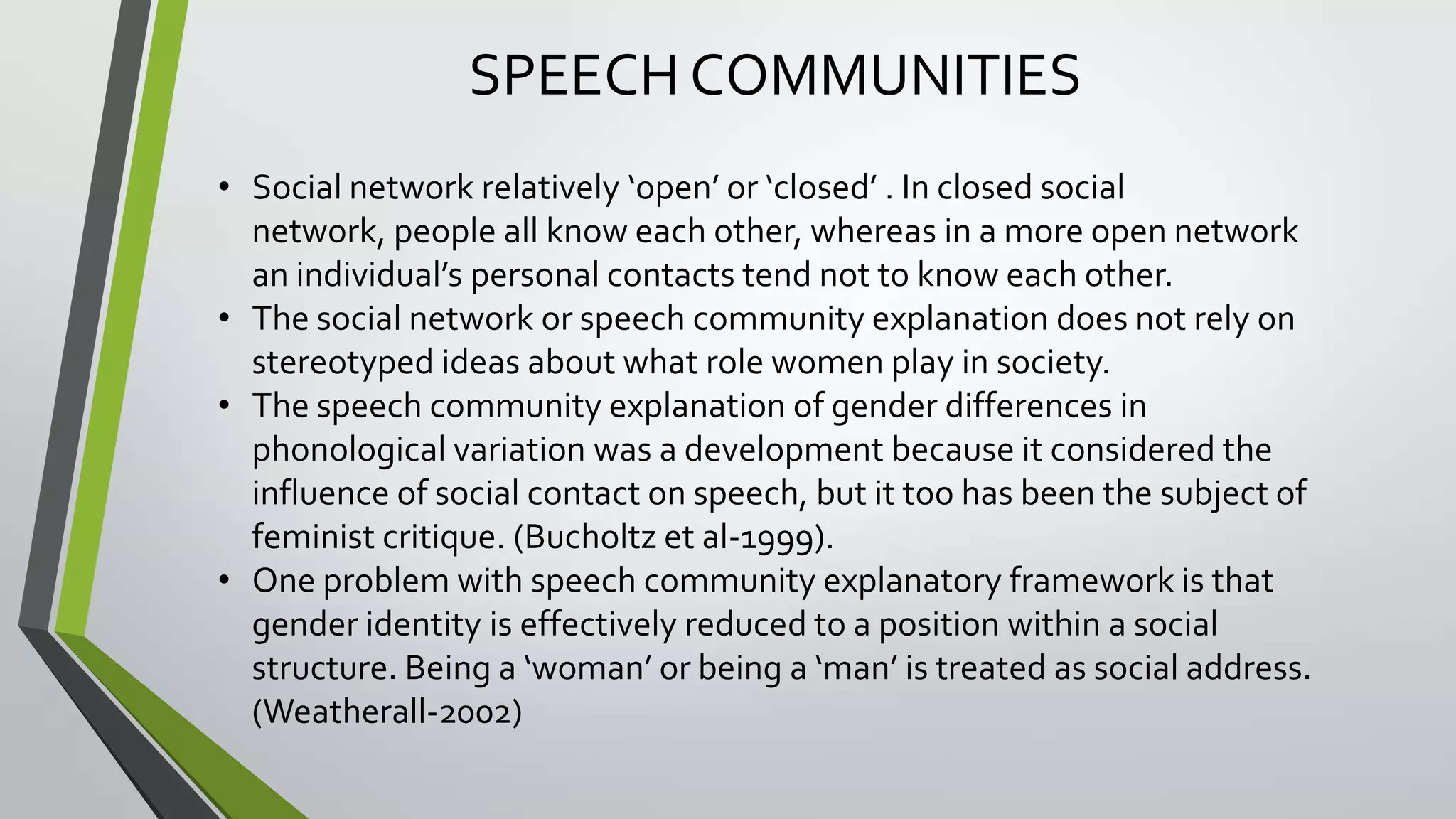 Language, gender and discourse identity | PPTX
