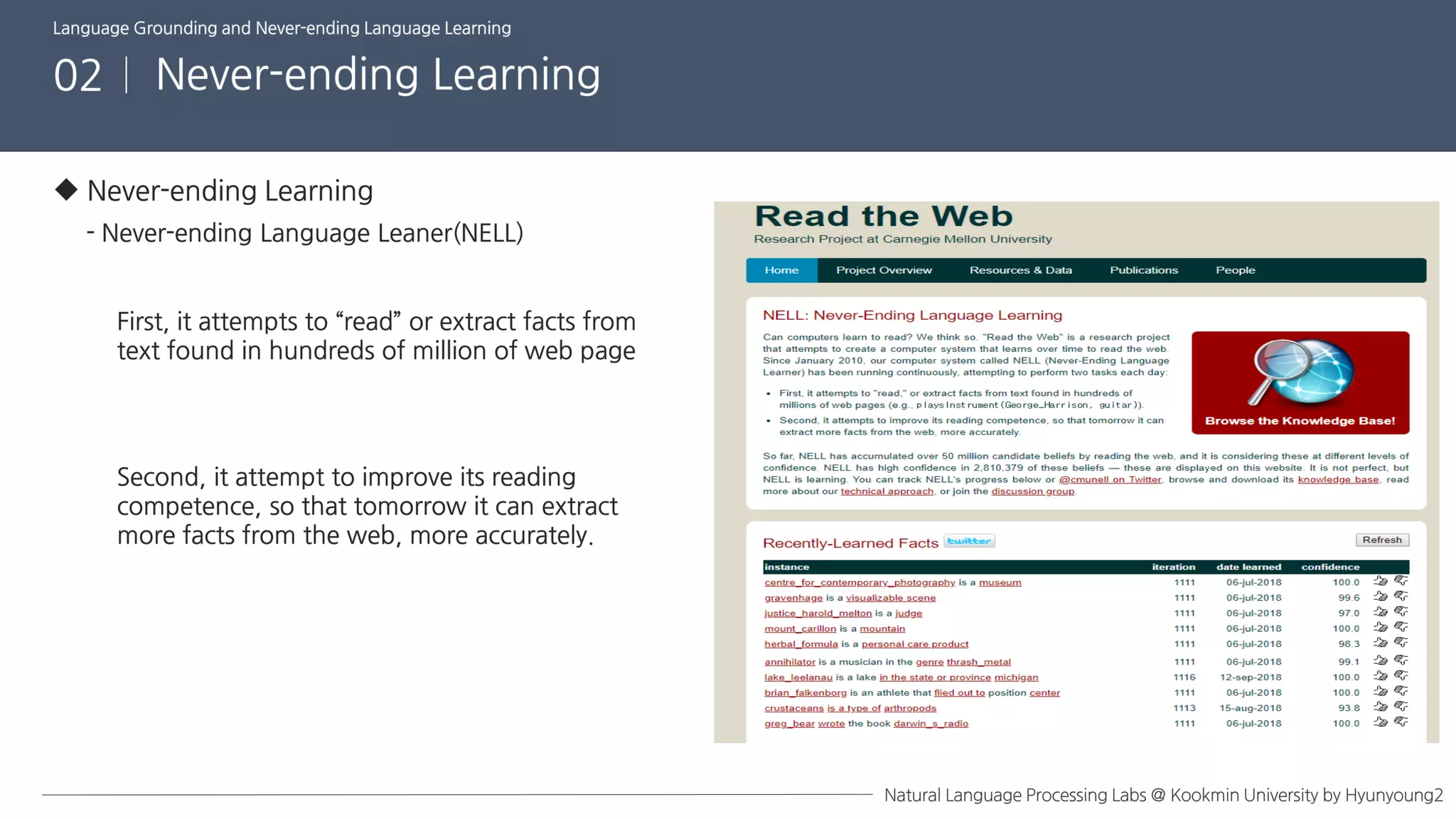 Language grounding and never-ending language learning | PDF