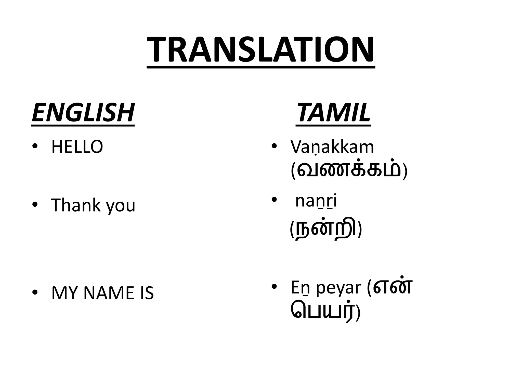 Languages Analysis | PPTX