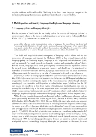 Language identity | PDF