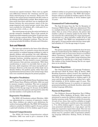 Language-impaired preschoolers: A follow-up into adolescence. | PDF ...