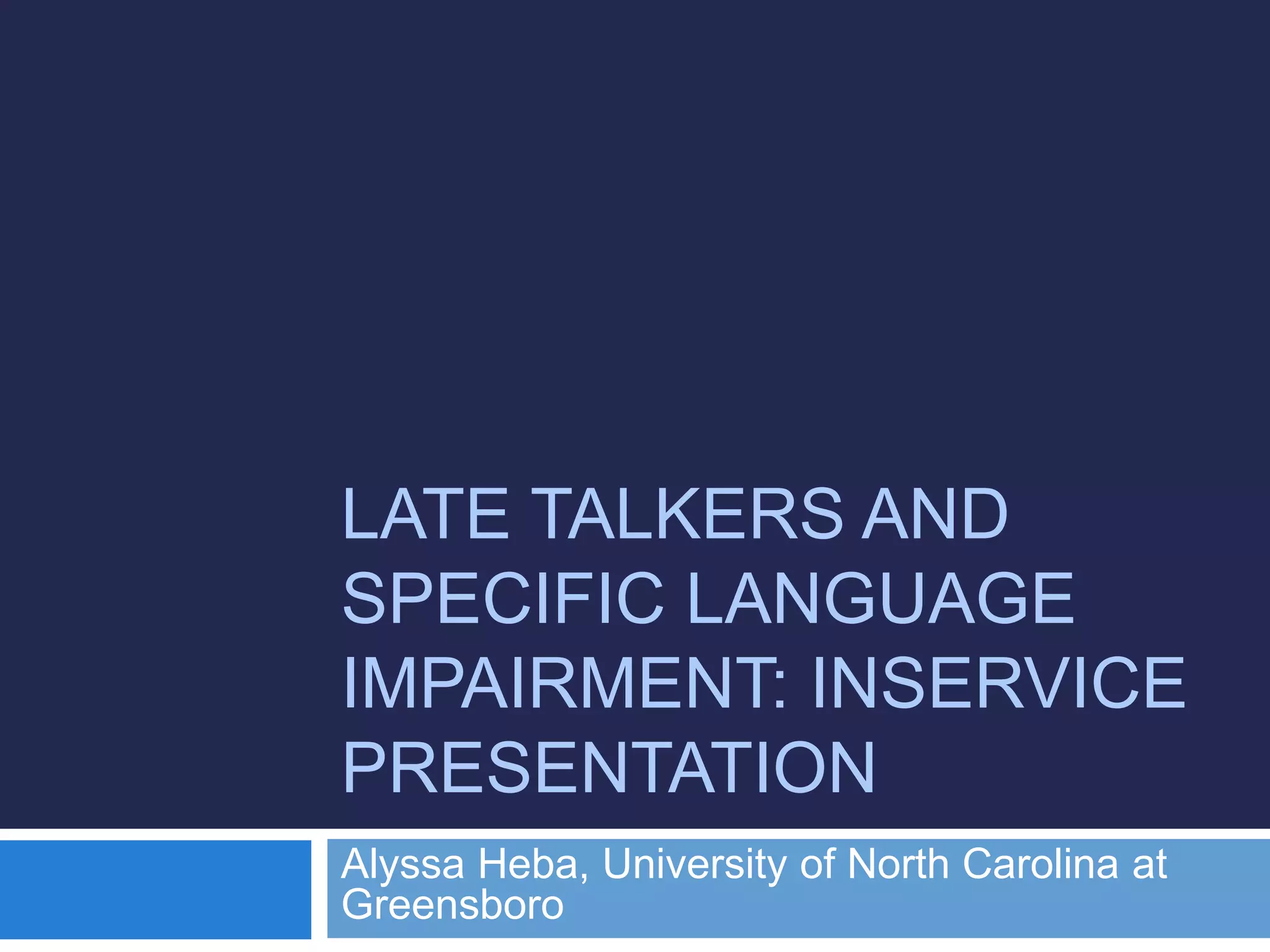 Language impairment Presentation | PPT
