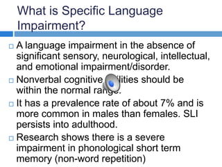 Language impairment Presentation | PPT