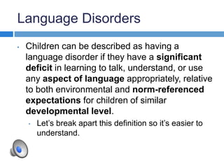 Language impairment Presentation | PPT