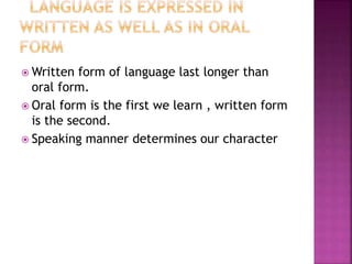 Language is power( amit prasai) | PPTX
