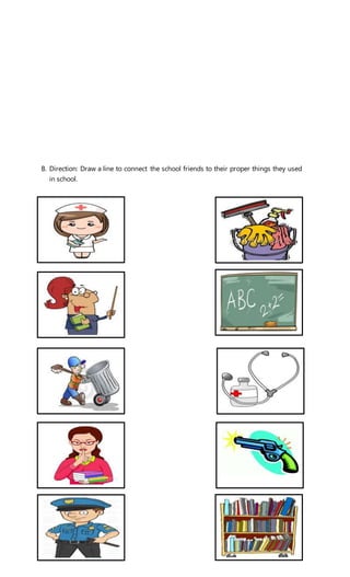 Kinder 1 Language 1st Grading Periodical Exam SY:2017-2018 | DOCX