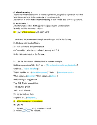 Language lab activities | DOCX