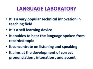 Language Laboratory | PPTX