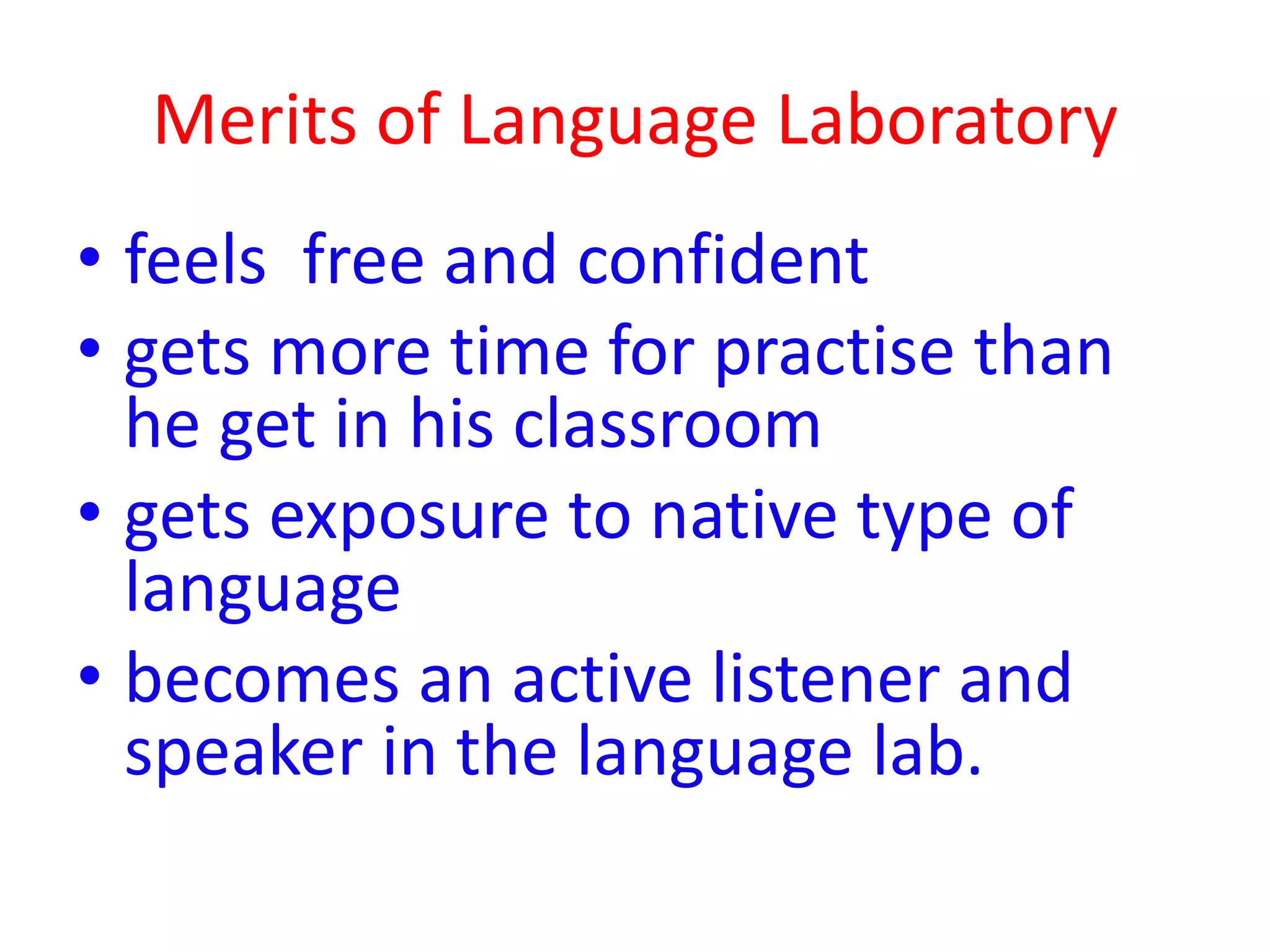 Language laboratory 1 | PPTX