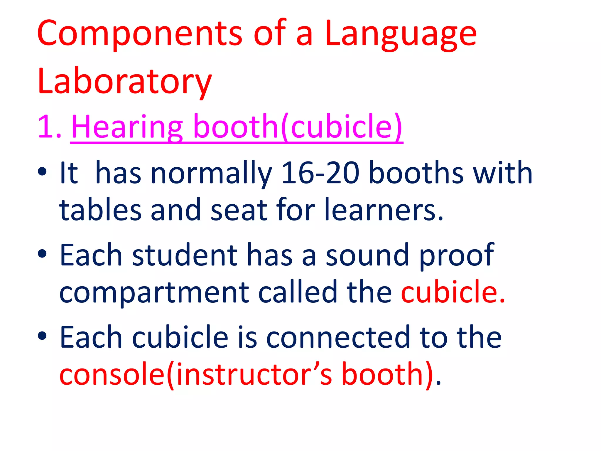 Language laboratory 1 | PPTX