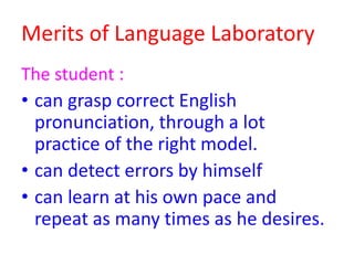 Language laboratory 1 | PPTX