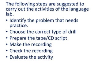Language laboratory 1 | PPTX