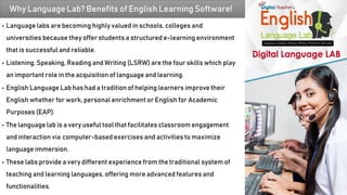 What is English Language Laboratory Why Do People Use It? | PPTX