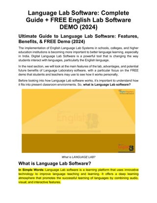 Language Lab Software Complete Guide + FREE English Lab Software DEMO ...