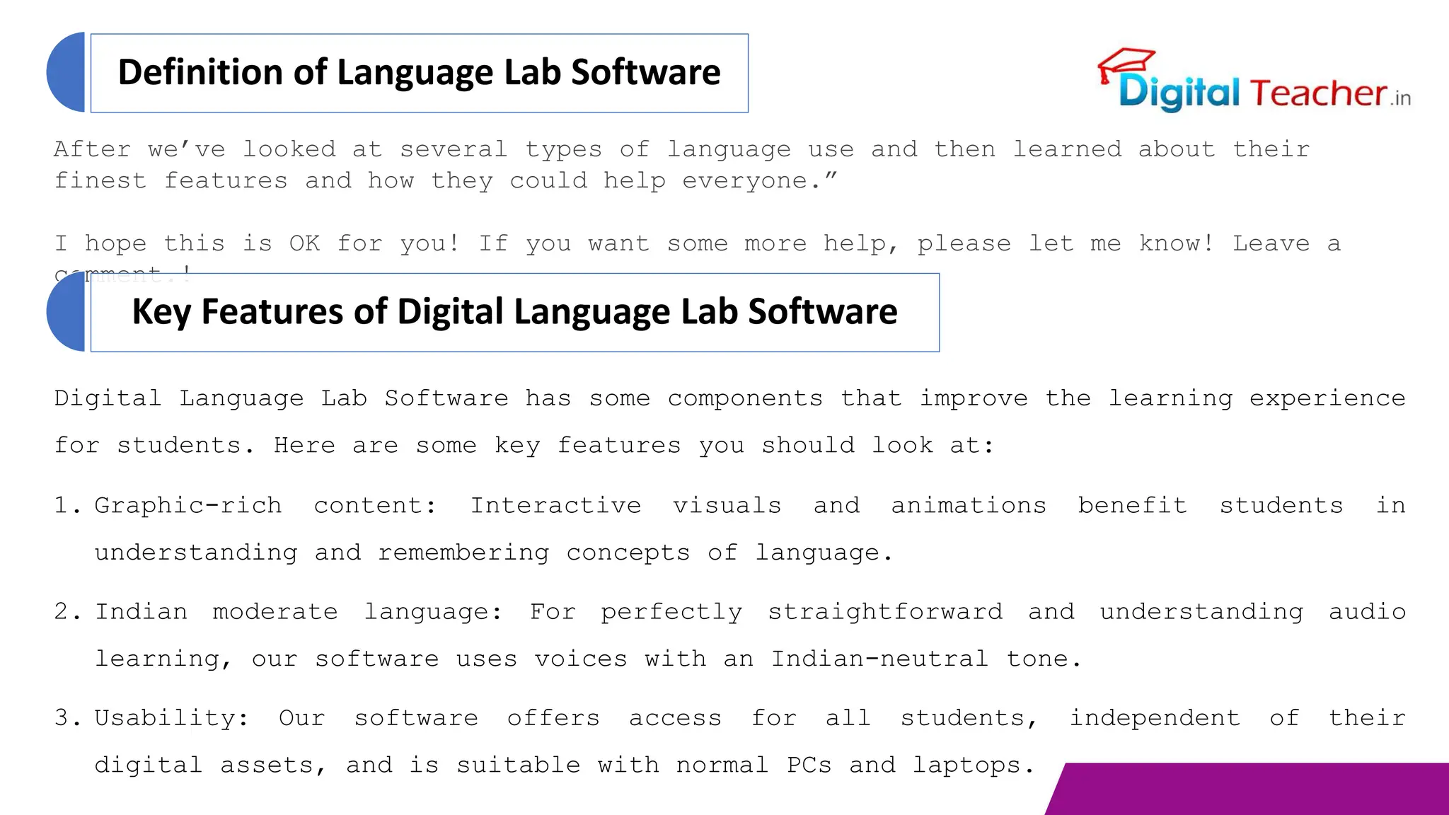 Language Lab Software Definition Types Features Pdf & How It Works.pptx