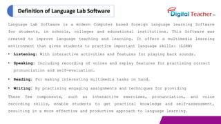 Language Lab Software Definition Types Features Pdf & How It Works.pptx