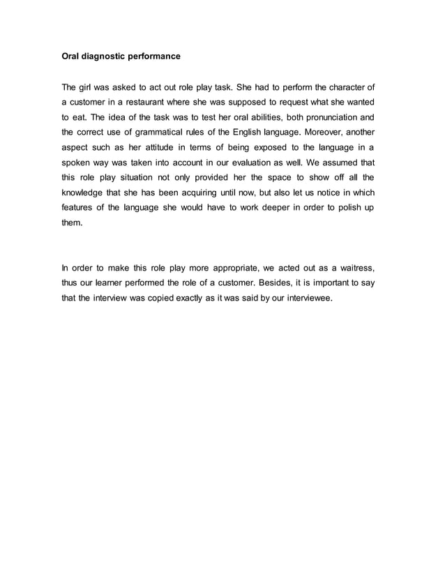 Language learner profile. | DOCX | Education